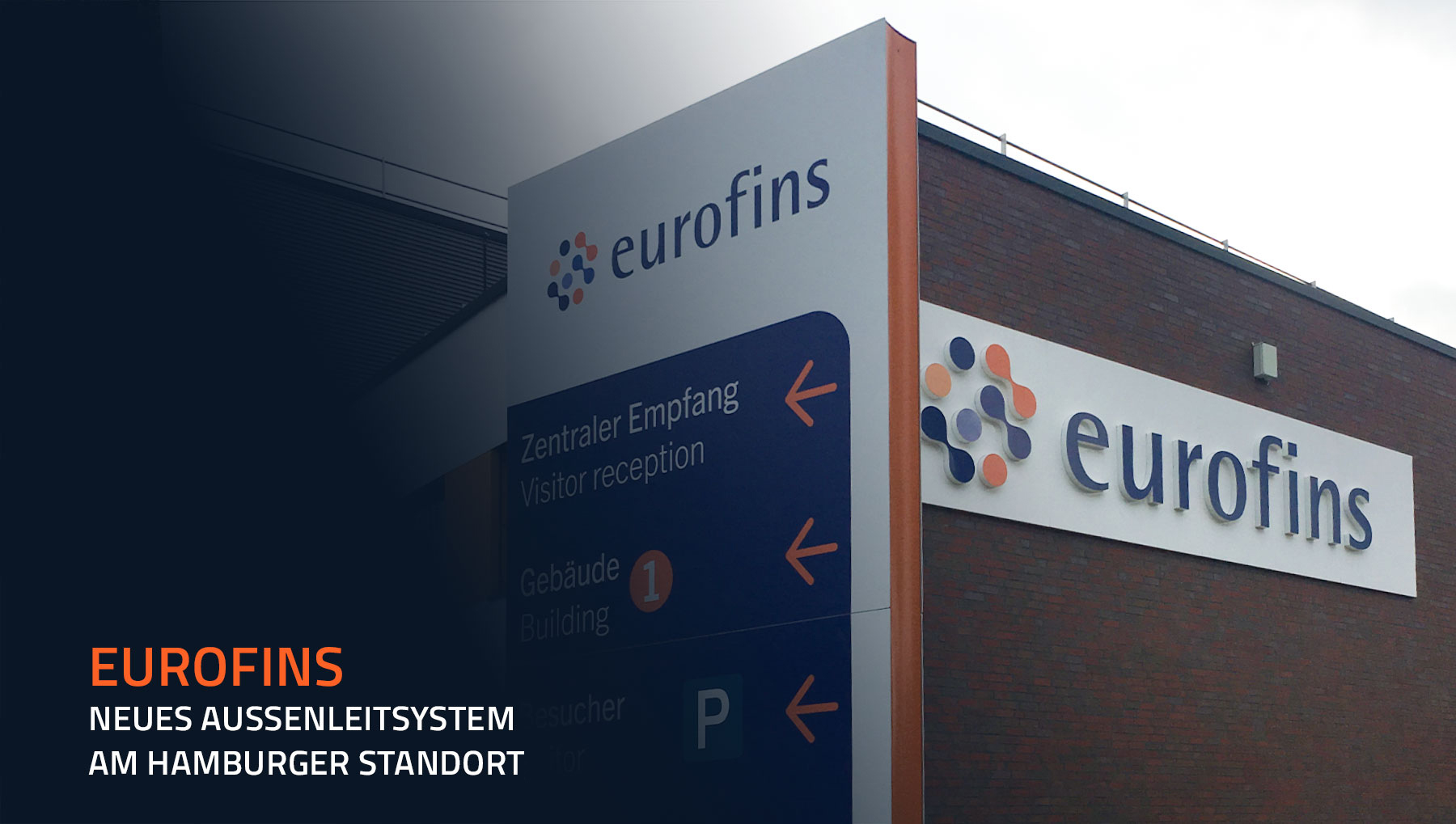 Eurofins: Neues Außenleitsystem am Hamburger Standort - Leadway